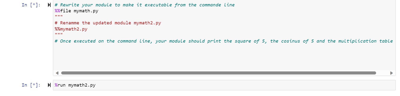 Solved Write a module called mymath.py that inlcudes five | Chegg.com