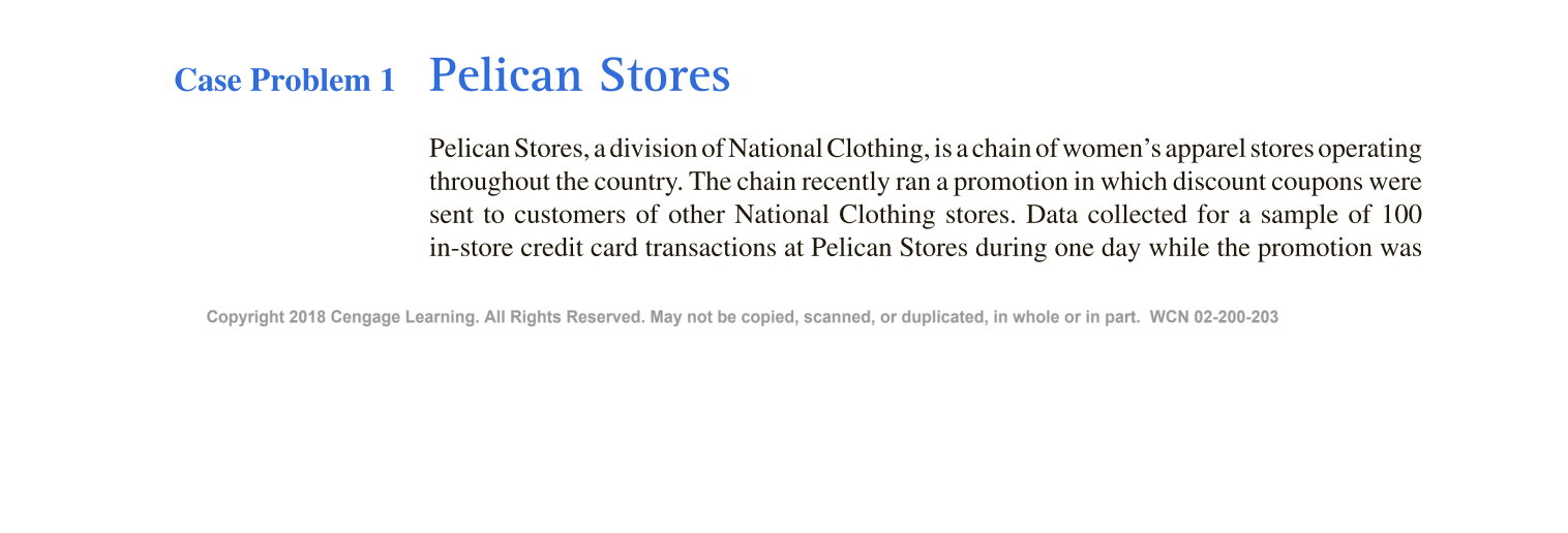Solved Pelican Stores, a division of National Clothing, is a | Chegg.com Solved Pelican Stores, a division of National Clothing, is a | Chegg.com