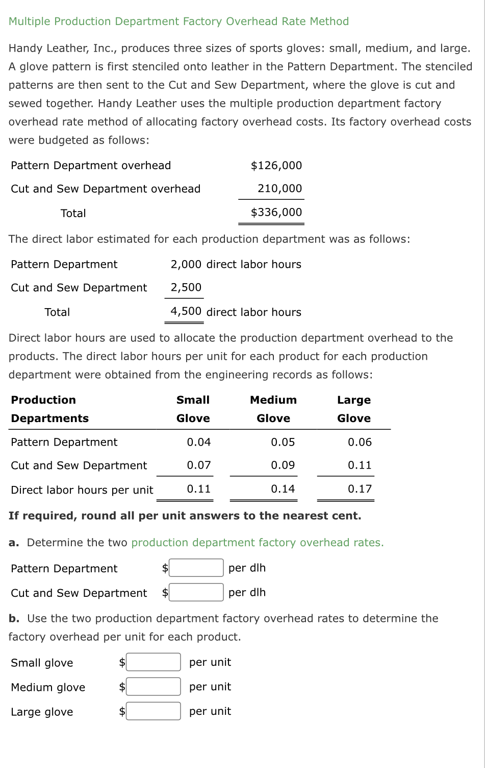 Solved Multiple Production Department Factory Overhead Rate | Chegg.com