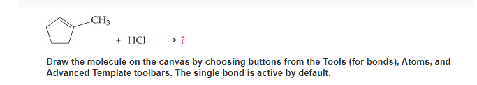 Solved + HCI ? Draw the molecule on the canvas by choosing | Chegg.com