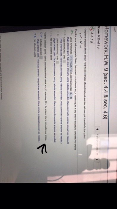 Solved Homework: H.W. 9 (sec. 4.4 & sec. 4.6) core: 0.25 of | Chegg.com