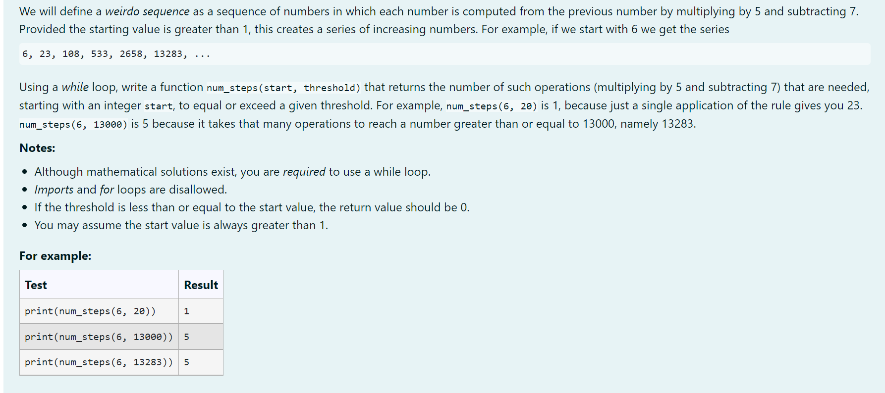 Solved a We will define a weirdo sequence as a sequence of | Chegg.com