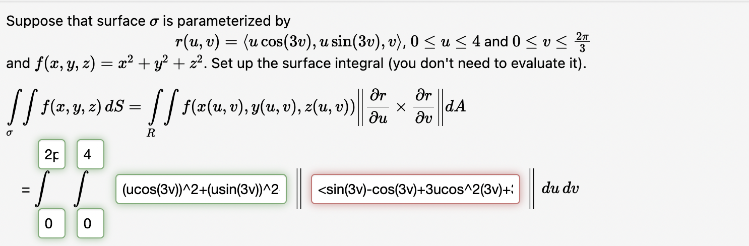 Solved Suppose that surface σ is parameterized by | Chegg.com