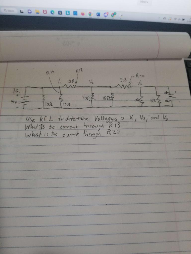 Solved use KVL to solve currents through R7,R8, and R1OUse | Chegg.com