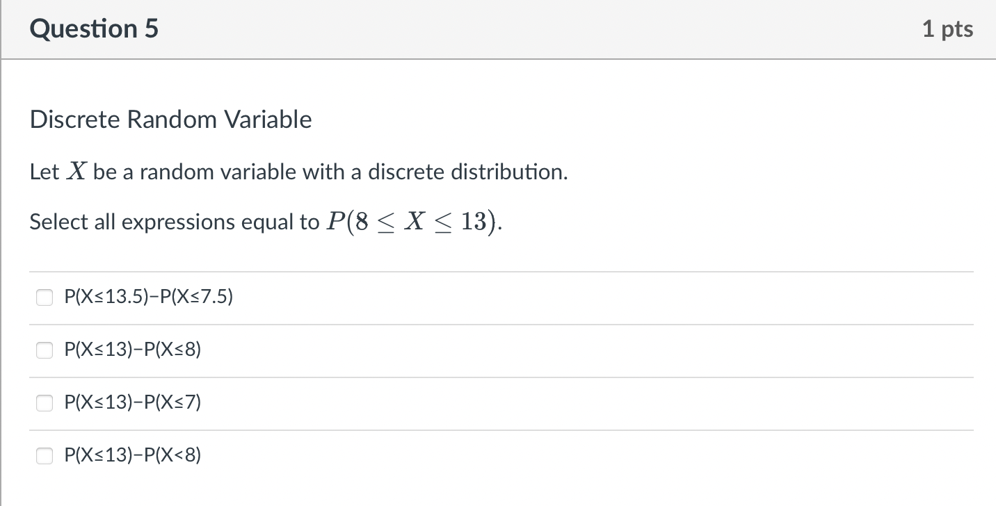 Solved Discrete Random Variable Let X be a random variable | Chegg.com