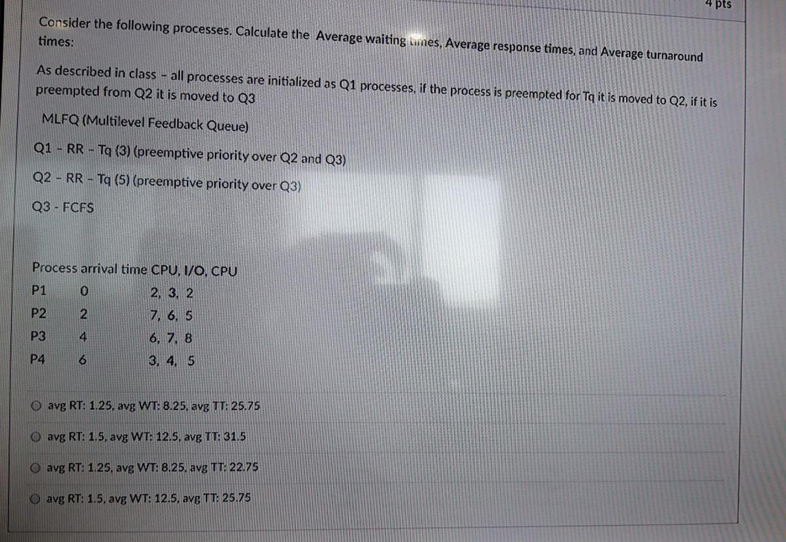 Solved + pts Consider the following processes. Calculate the | Chegg.com