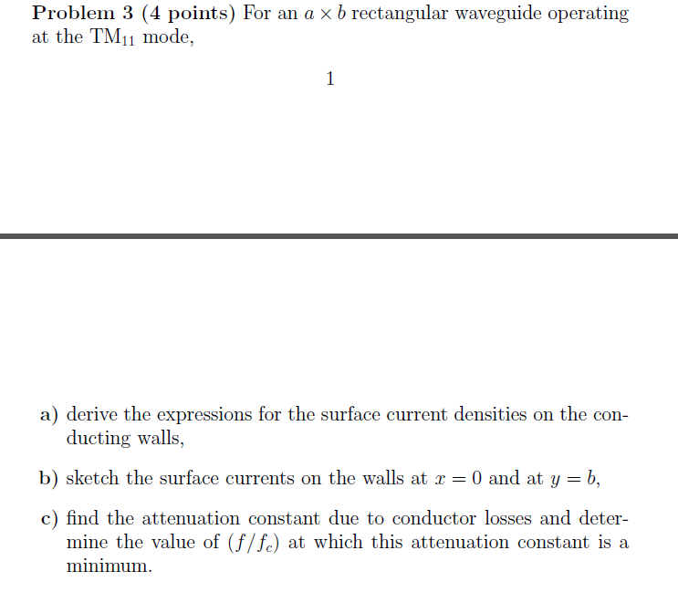 Solved Problem 3 (4 ﻿points) ﻿For an a×b ﻿rectangular | Chegg.com