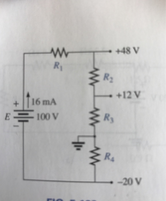 Solved 43. Determine the values of R1, R2, R3, and R4 for | Chegg.com