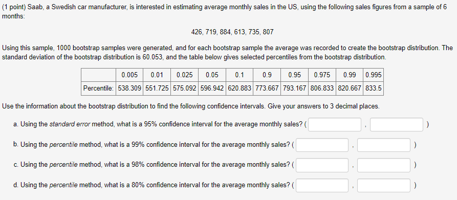 Solved 426,719,884,613,735,807 Using this sample, 1000 | Chegg.com