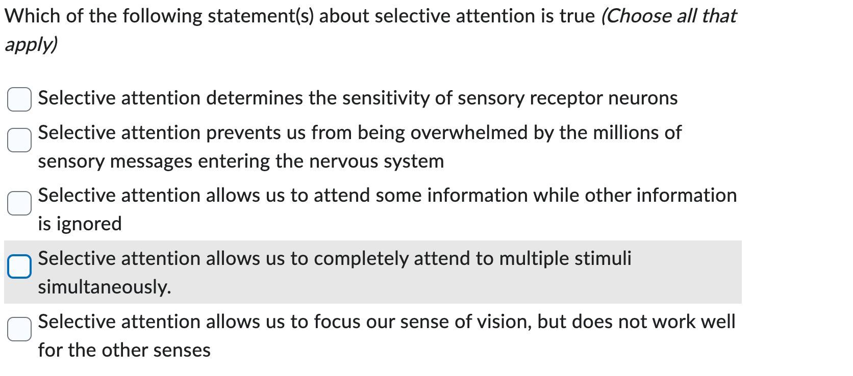 Solved Which of the following statement(s) about selective | Chegg.com