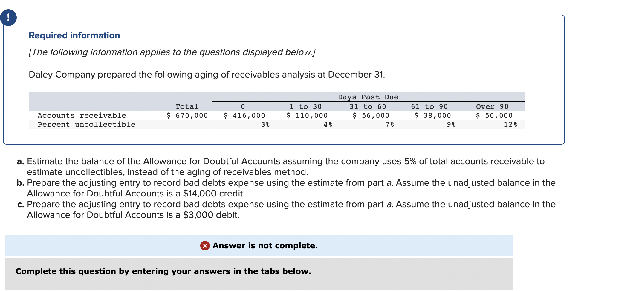 Solved b. Prepare the adjusting entry to record bad debts | Chegg.com