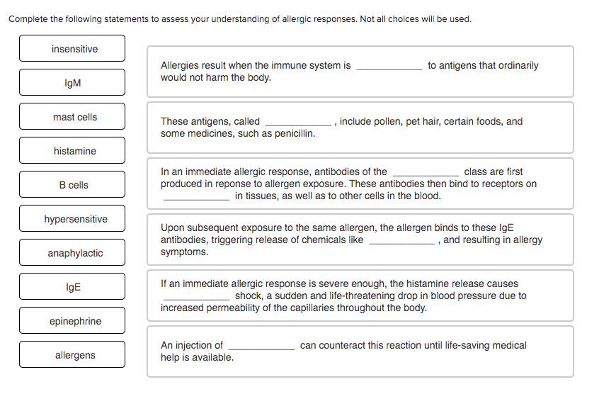Solved Complete the following statements to assess your | Chegg.com