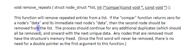 C PROGRAM linked list struct node { void | Chegg.com