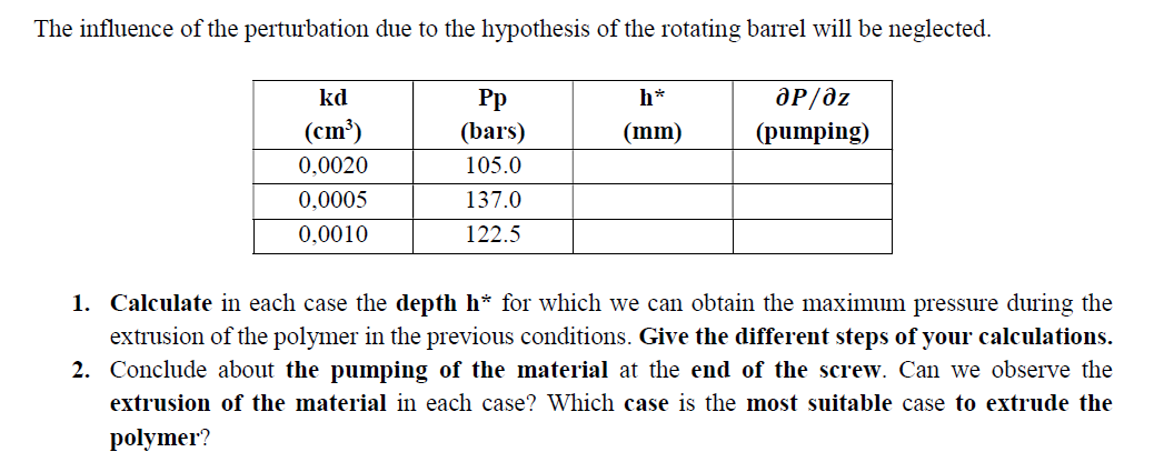 Solved Here are the parameters used to calculate the | Chegg.com