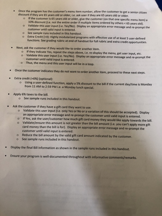 Solved Directions Complete the following one Python program | Chegg.com