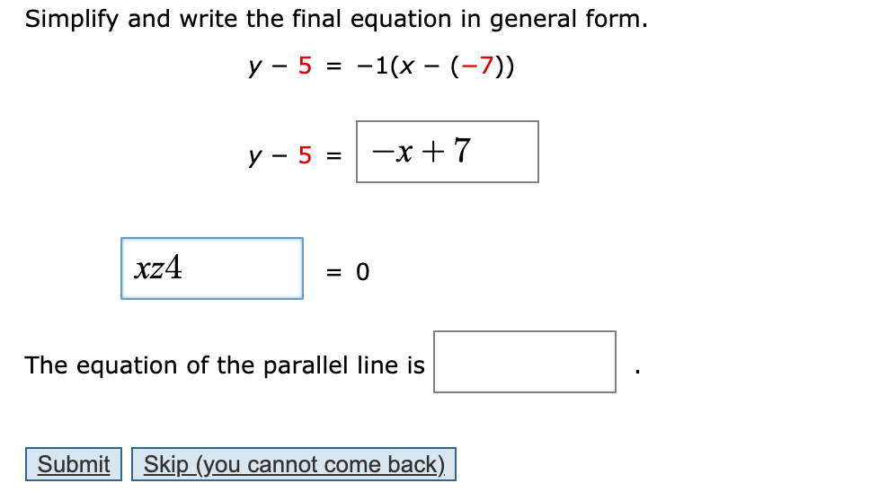 Solved Simplify and write the final equation in general | Chegg.com