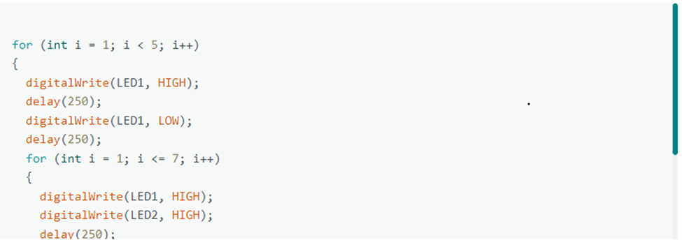 Solved How many times will each LED blink LED1: 28 times; | Chegg.com