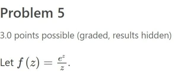 Solved Problem 5 3.0 points possible (graded, results | Chegg.com