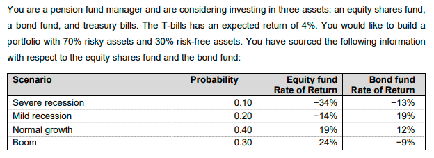 Solved What would be the expected returns and risk aversion | Chegg.com
