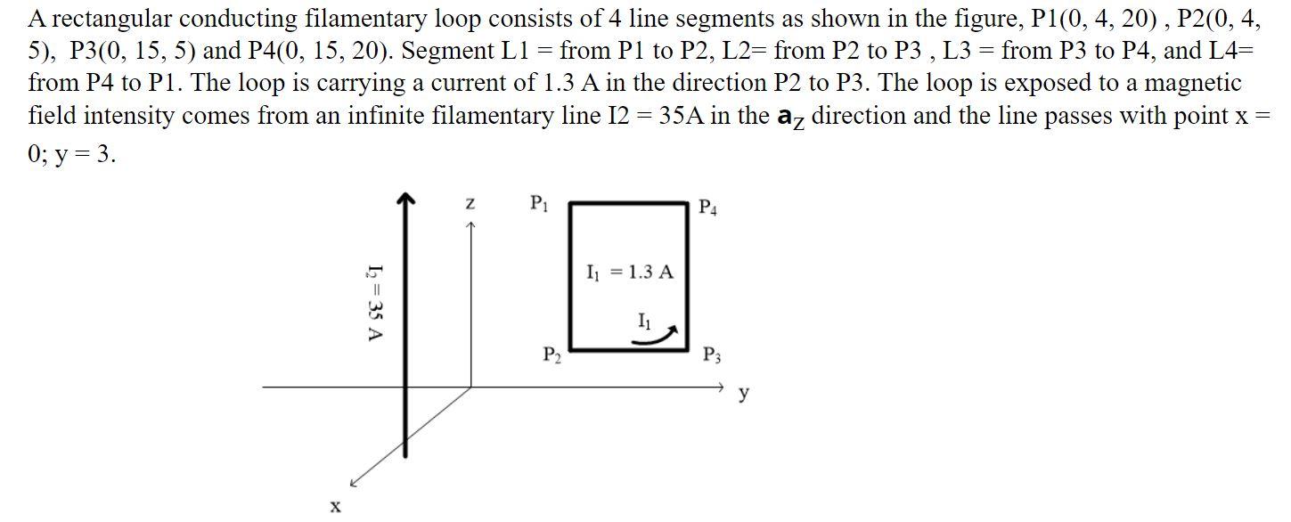 Solved A rectangular conducting filamentary loop consists of | Chegg.com