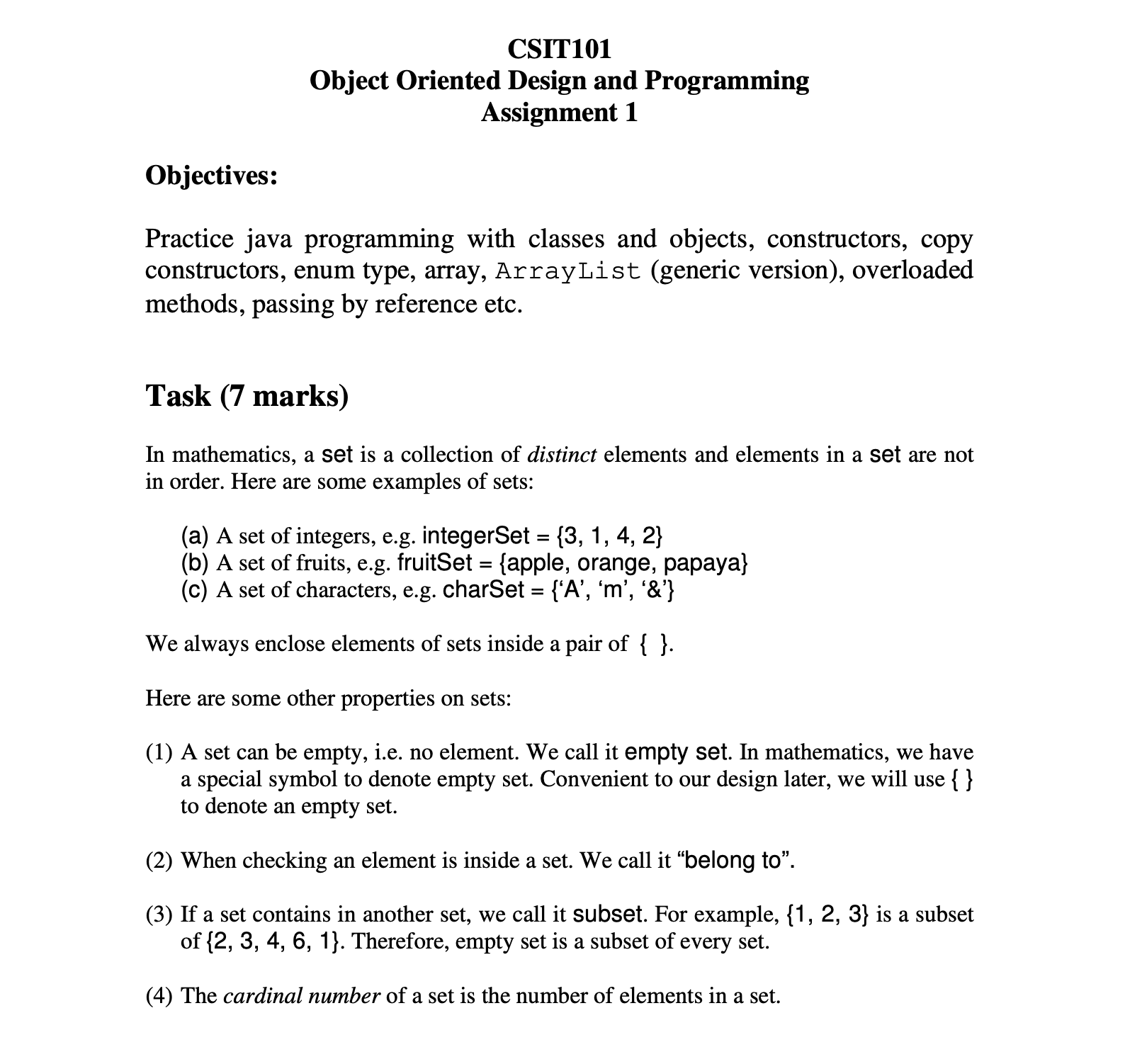 Solved Let us look at each of the classes: (a) Enumeration | Chegg.com