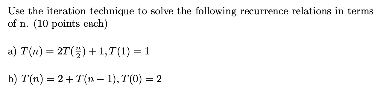 Solved Find the computational complexity for the following | Chegg.com