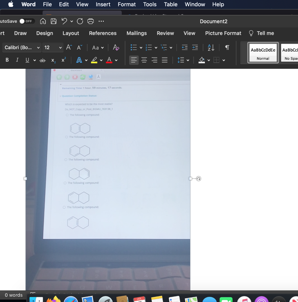 Solved Word File Edit View Insert Format Tools Table Window | Chegg.com