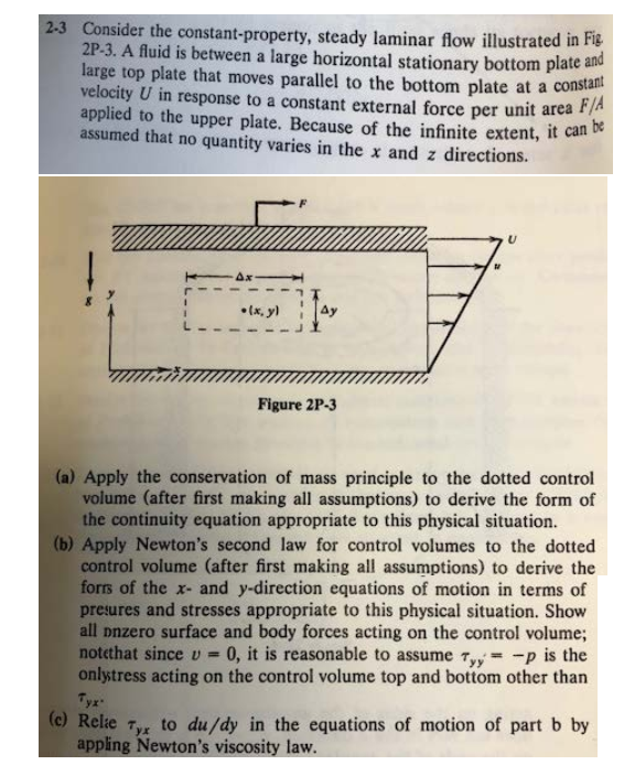 Solved 3 Consider the constant-property, steady laminar flow | Chegg.com