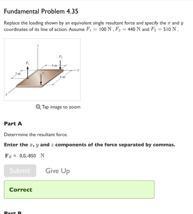 Solved Fundamental Problem 4.35 Replace the loading shown by | Chegg.com