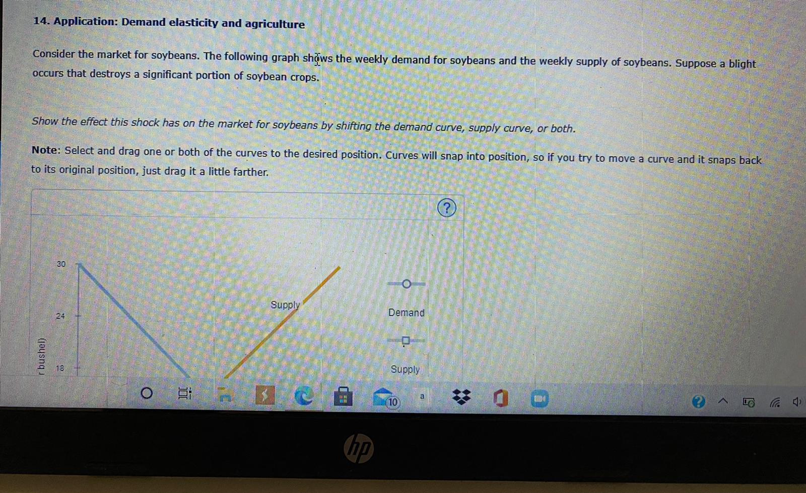Solved 14. Application: Demand elasticity and agriculture | Chegg.com