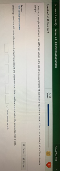 Solved O Save & End Certify Lesson: 4.1-4.3c Constructing | Chegg.com