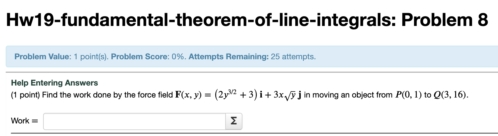 Solved Hw19-fundamental-theorem-of-line-integrals: Problem 8 | Chegg.com