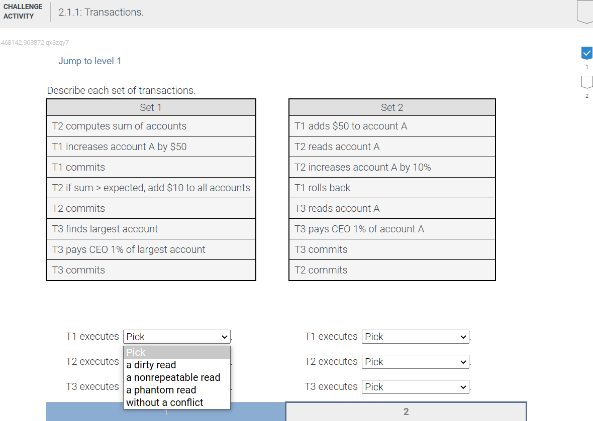 Solved Jump to level 1 Describe each set of transactions. | Chegg.com