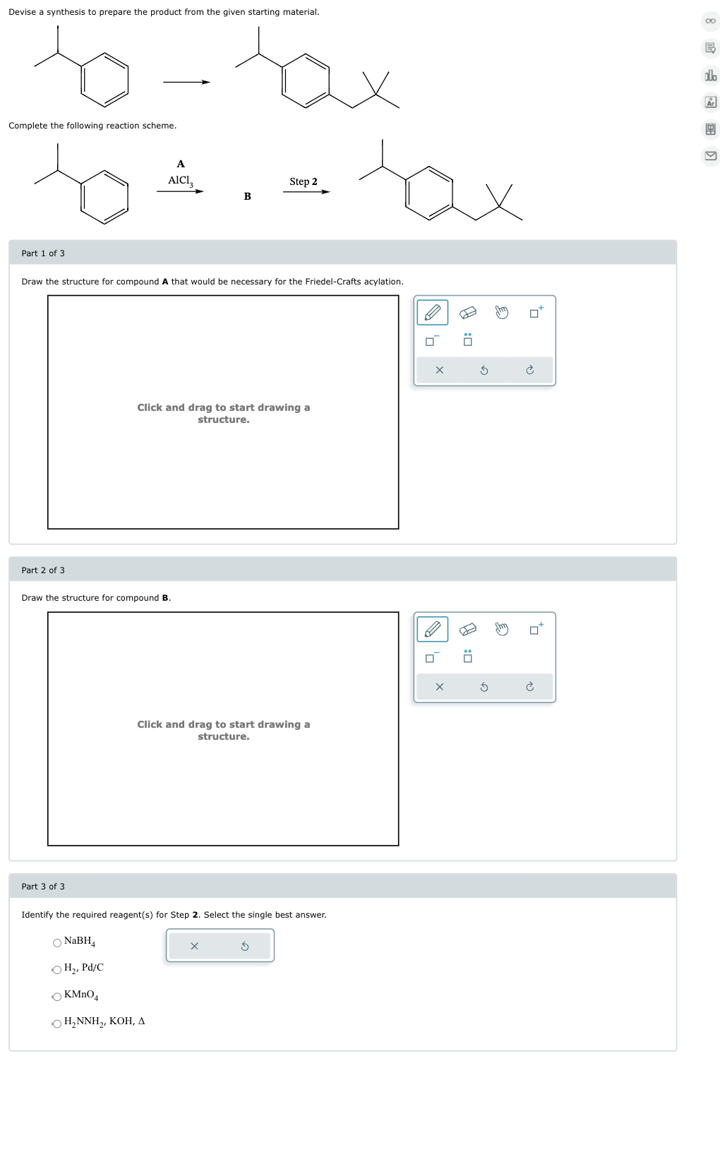 Solved Devise a synthesis to prepare the product from the | Chegg.com