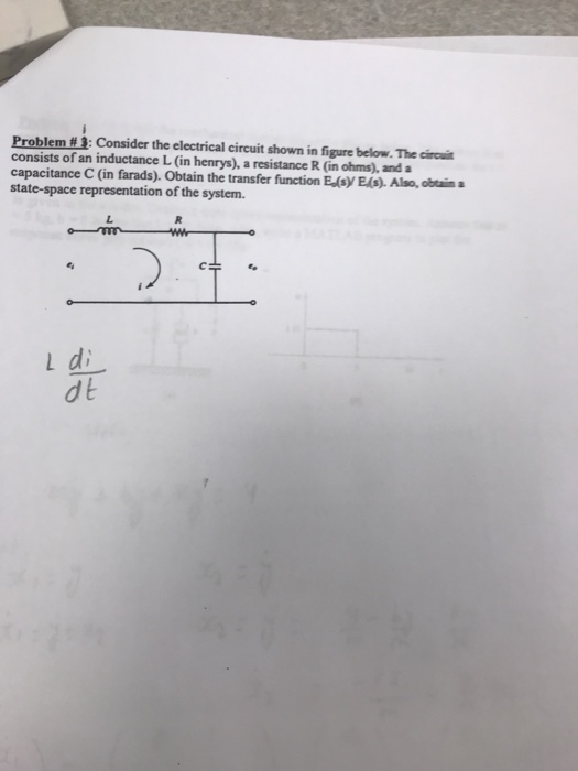 Solved consider an electric al circuit shown below. the | Chegg.com