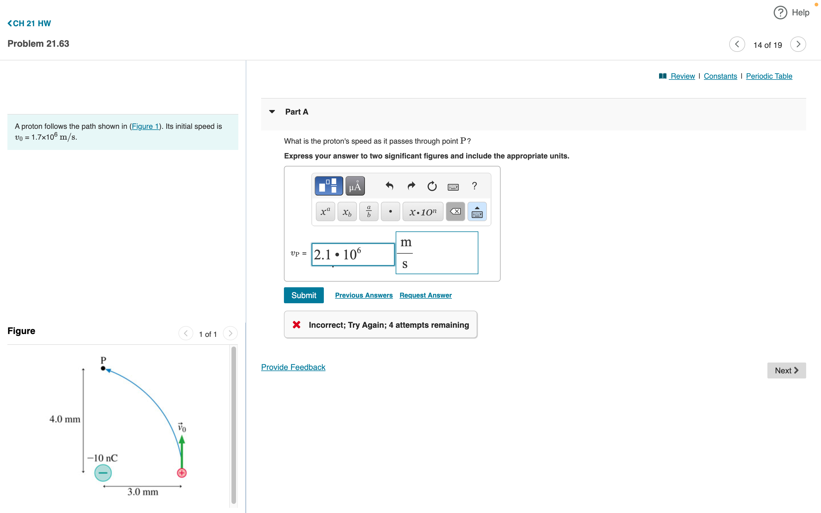 Solved Please show HOW you got to your conclusion. A proton | Chegg.com