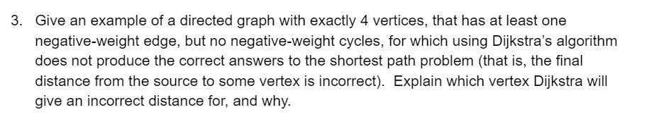 Solved Give an example of a directed graph with exactly 4 | Chegg.com