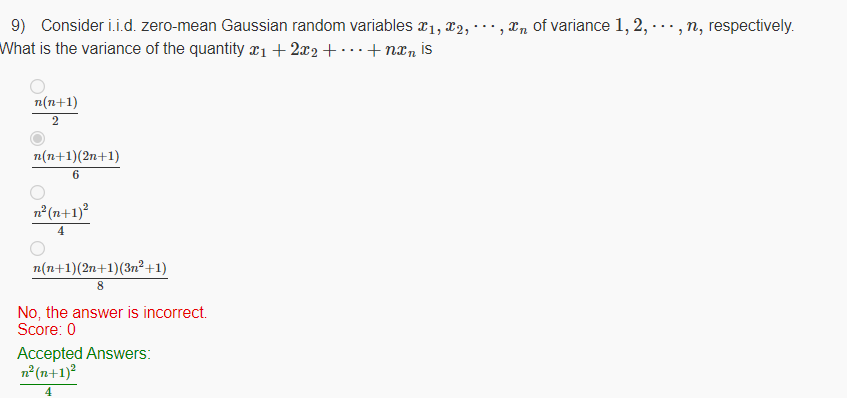 Solved Consider i.i.d. ﻿zero-mean Gaussian random variables | Chegg.com