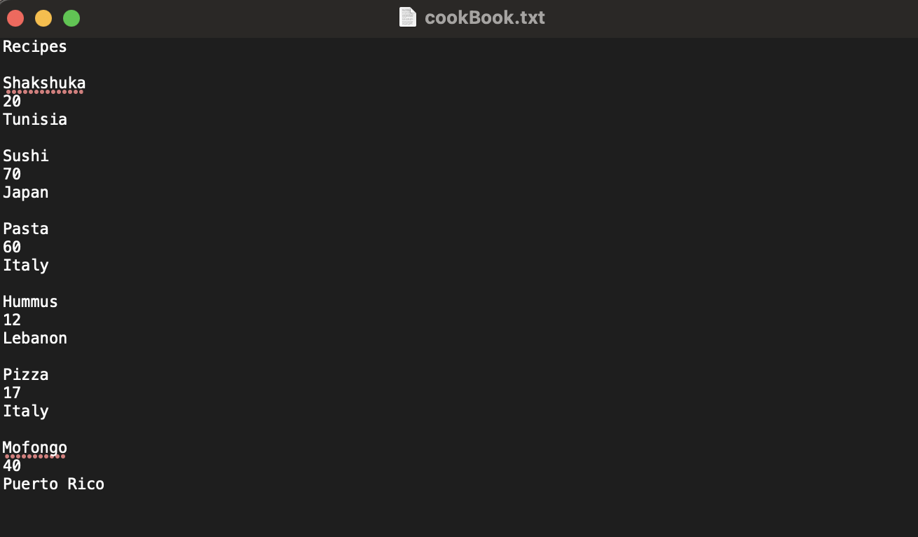 Solved Lazy Meal Function Name: lazyMeal() Parameters: | Chegg.com Solved Lazy Meal Function Name: lazyMeal() Parameters: | Chegg.com