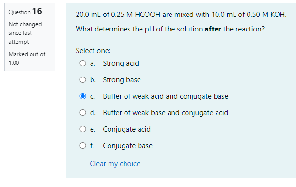 Solved 100.0 mL of 0.20MCH3COOH are mixed with 50.0 mL of | Chegg.com