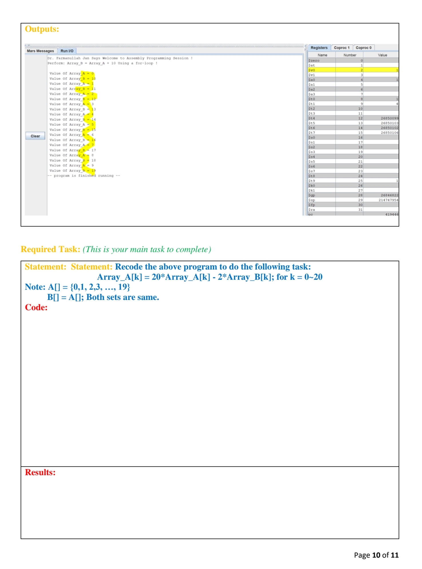 Solved Statement: Statement: Recode the above program to do | Chegg.com