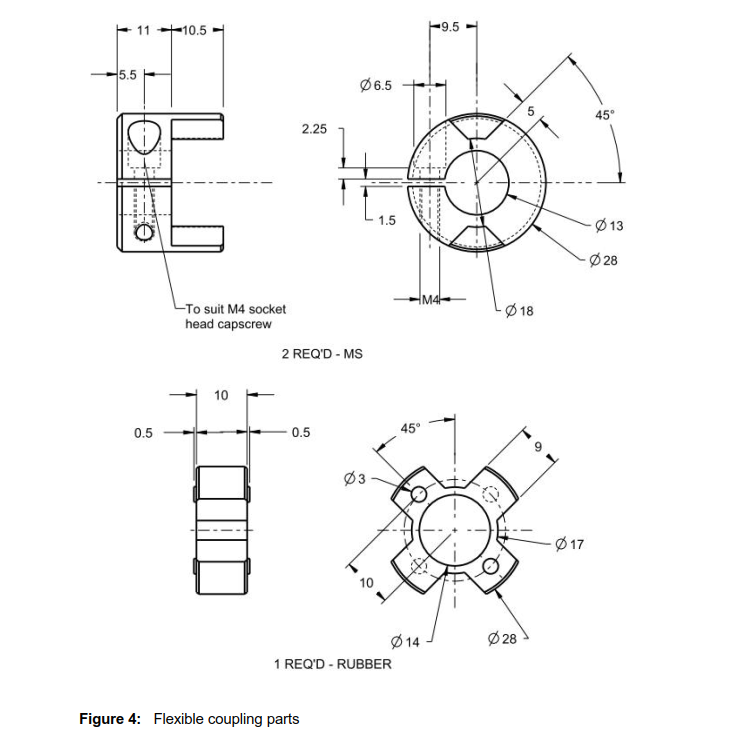 can you model the flexible coupling using CREO 6. | Chegg.com