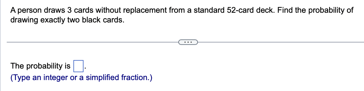 Solved A person draws 3 cards without replacement from a | Chegg.com