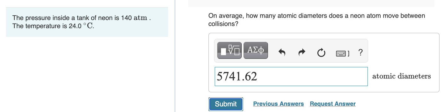 Solved The pressure inside a tank of neon is 140 atm The | Chegg.com