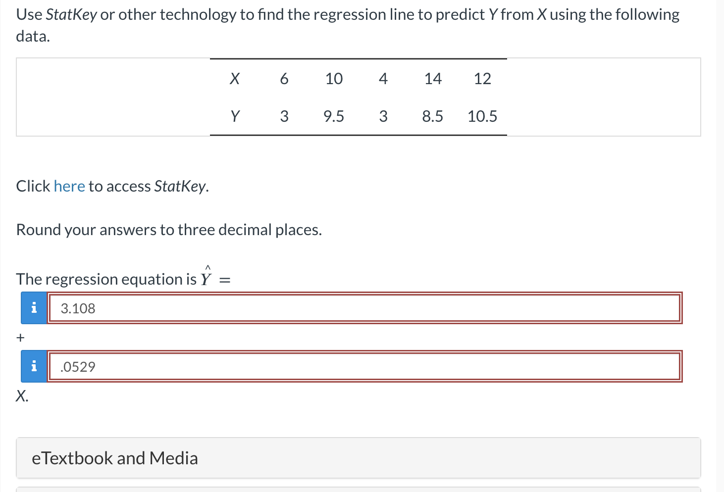 Solved Use StatKey or other technology to find the | Chegg.com