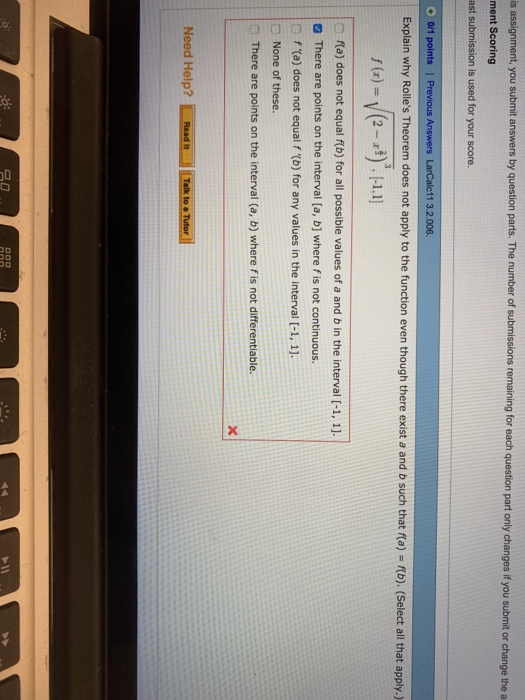 Solved s assignment, you submit answers by question parts. | Chegg.com