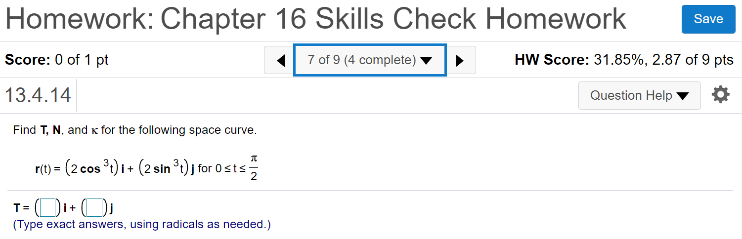 Solved Homework Chapter 16 Skills Check Homework Save