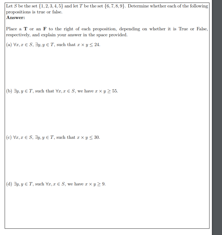 Solved Let S be the set {1,2,3,4,5} and let T be the set | Chegg.com