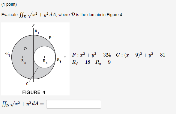 Solved Evaluate The Double Integral Sqrt x 2 y 2 dA Where D Chegg