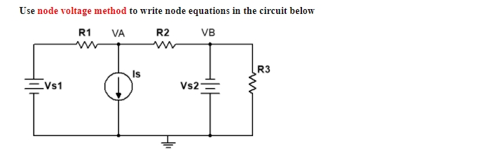 Solved use node voltage method to find V2 (the voltage | Chegg.com